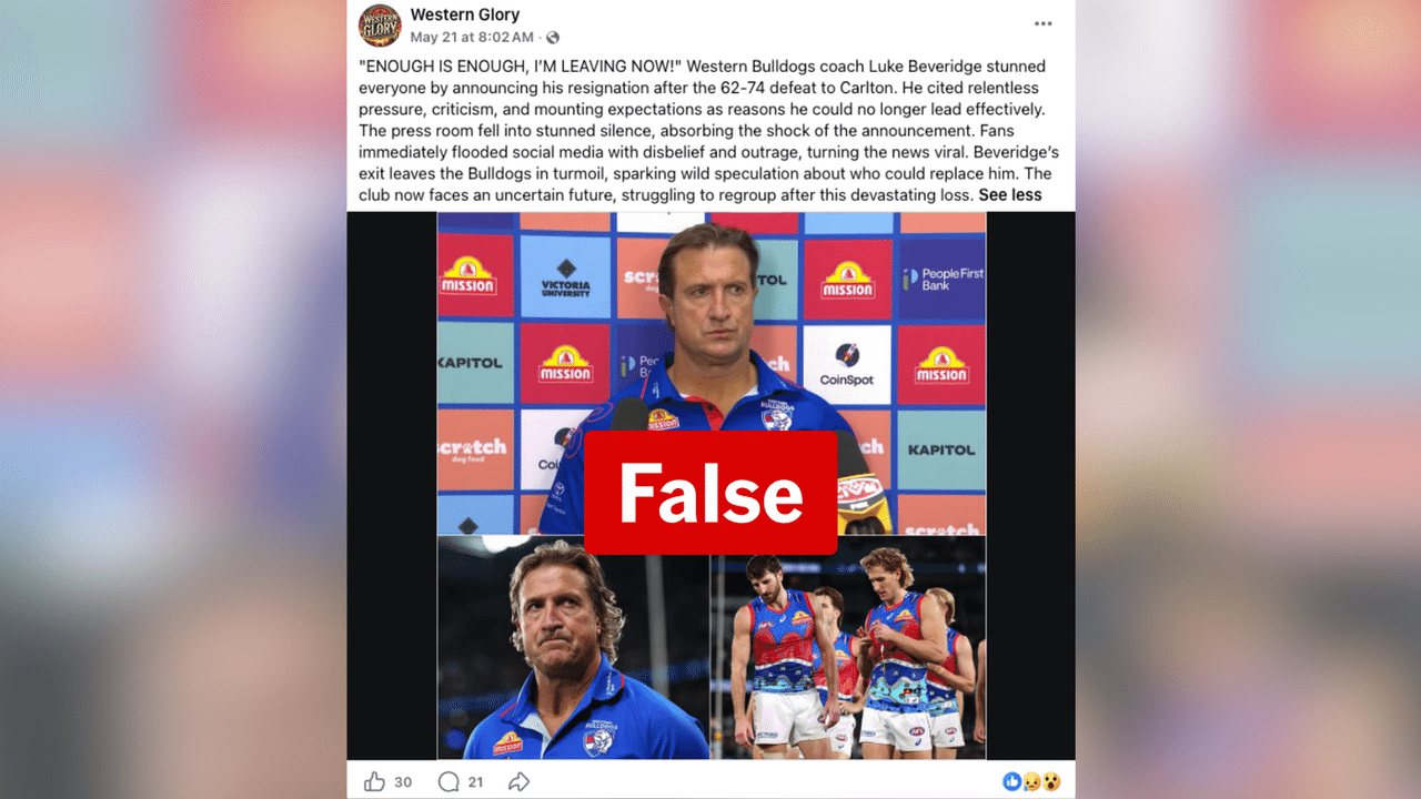 Western Bulldogs inundated by wave of AI-generated…