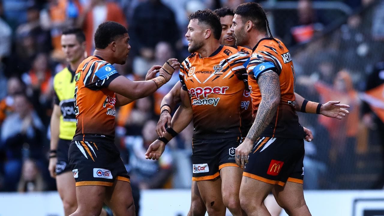 Skipper Jarome Luai leads the Leichhardt party