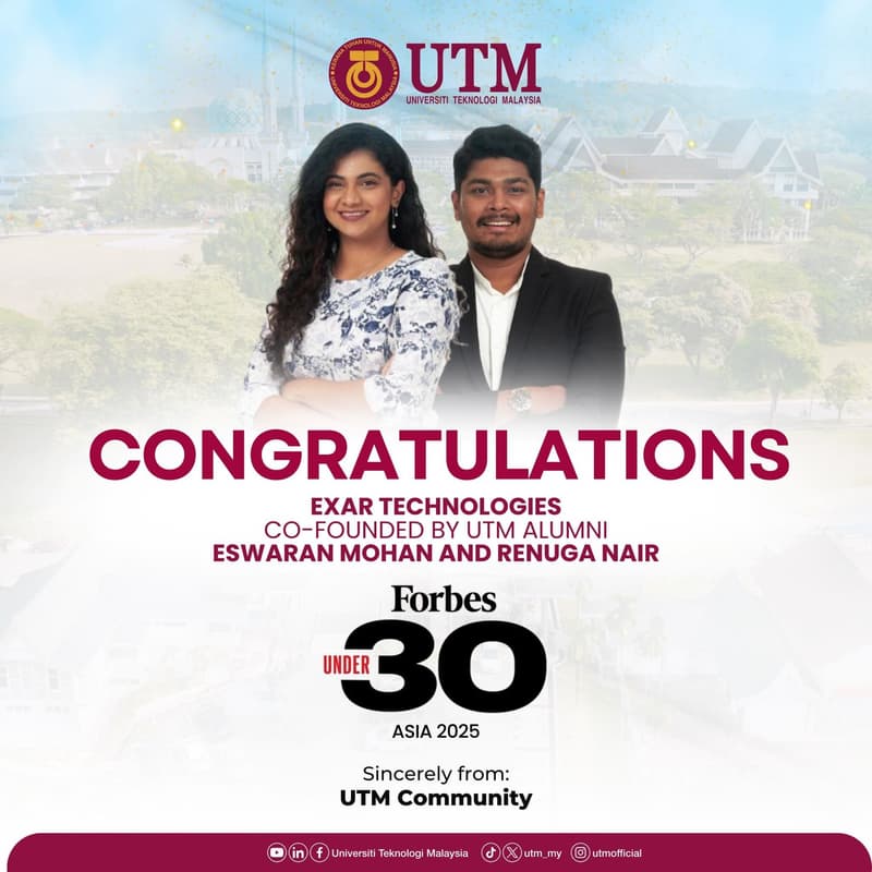 Eswaran Mohan and Renuga Nair: UTM Innovators Shaping…